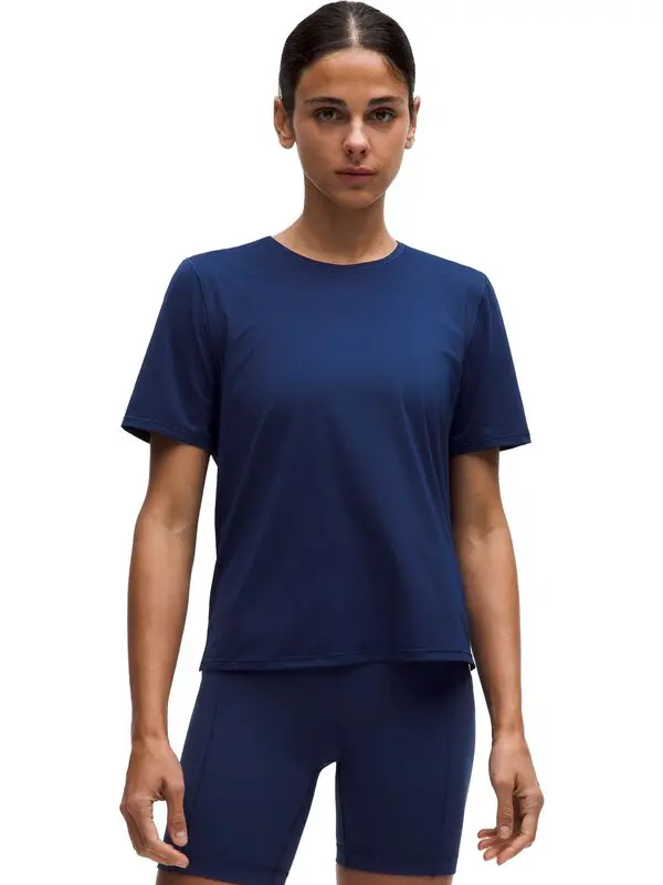 Lululemon Lightweight Running Short-sleeve Shirt - Clubhouse Blue
