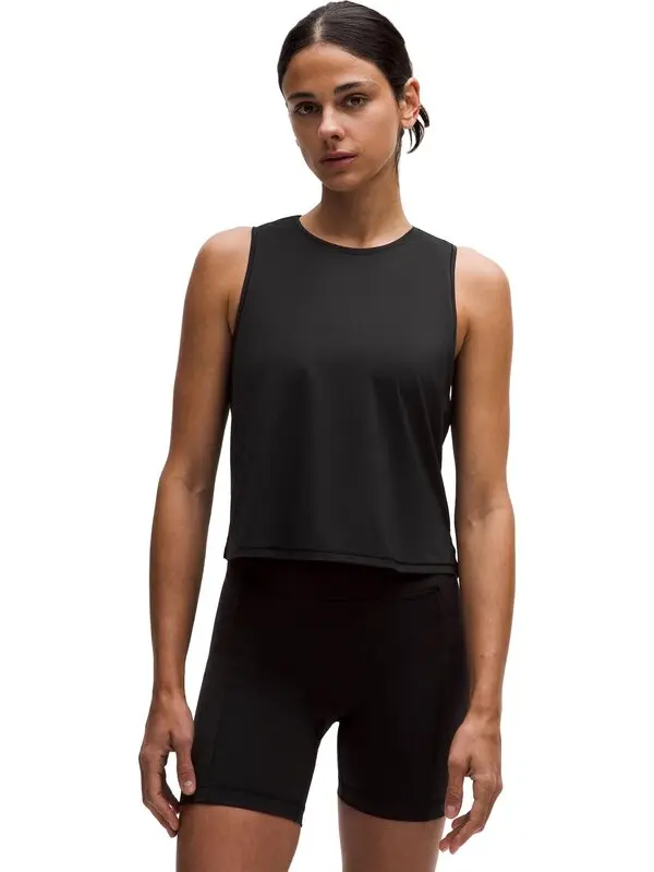 Lululemon Lightweight Waist-length Running Tank Top - Black