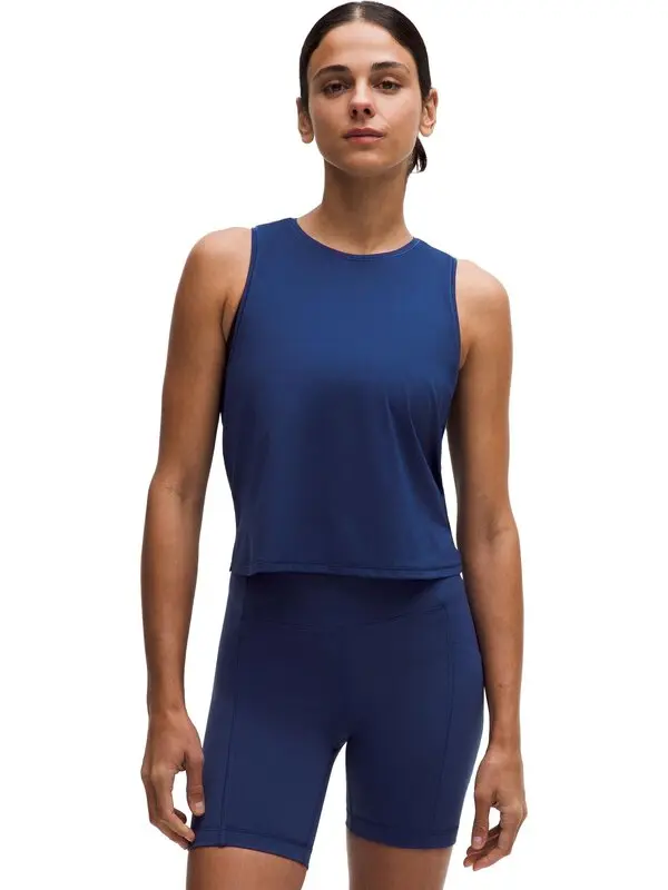 Lululemon Lightweight Waist-length Running Tank Top - Clubhouse Blue