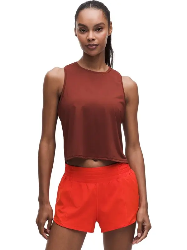 Lululemon Lightweight Waist-length Running Tank Top - Cranberry Charm