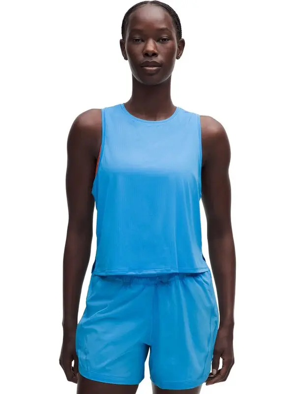 Lululemon Lightweight Waist-length Running Tank Top - Ocean Wave