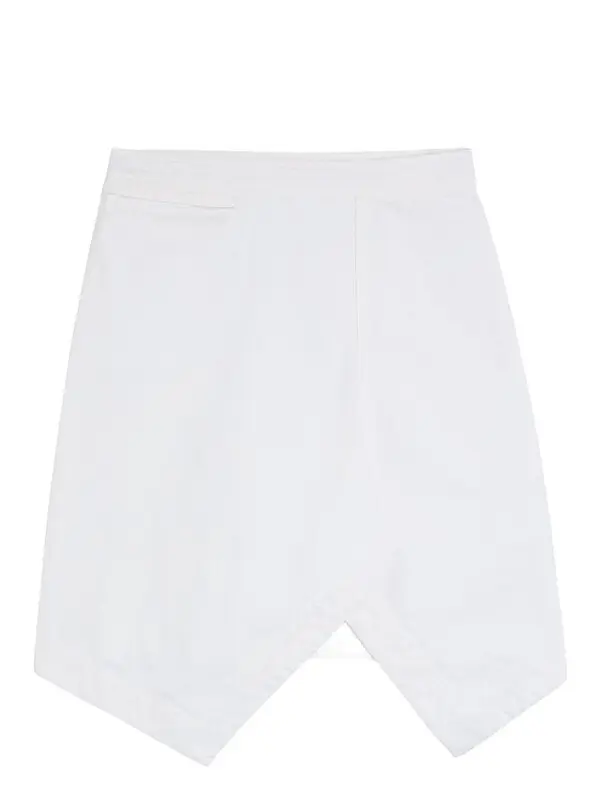 LEMAIRE Asymmetric Denim Mini Skirt - Off White