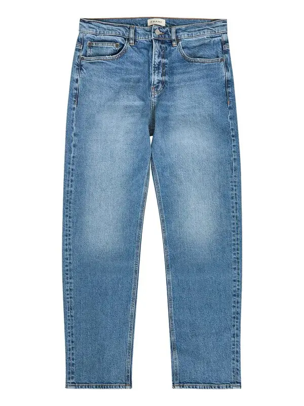 FRAME The Straight-leg Stretch-denim Jeans - Light Blue