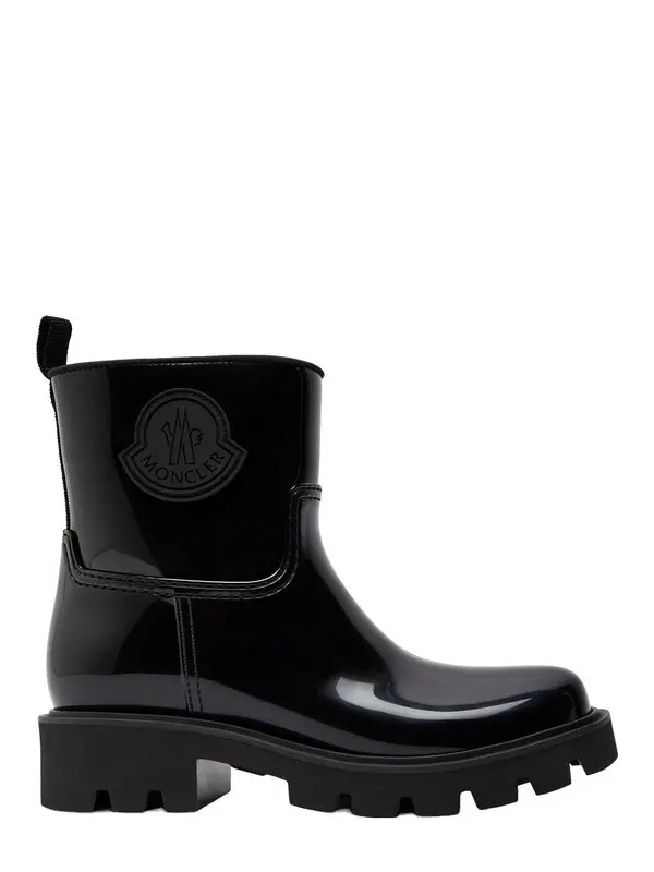Moncler Logo-appliquéd Rain Boots - Black