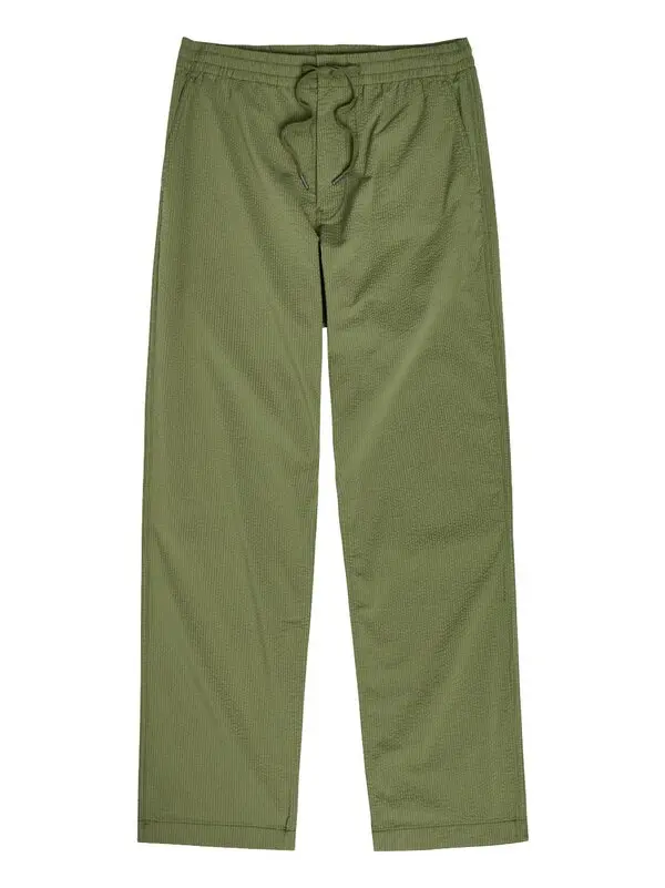 Polo Ralph Lauren Striped Seersucker Trousers - Olive