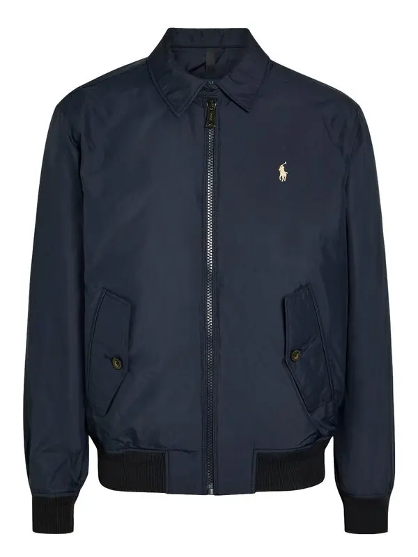 Polo Ralph Lauren Brushed Poplin Bomber Jacket - Navy