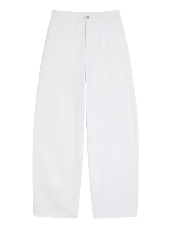 LEMAIRE Curved Wide-leg Jeans - Off White