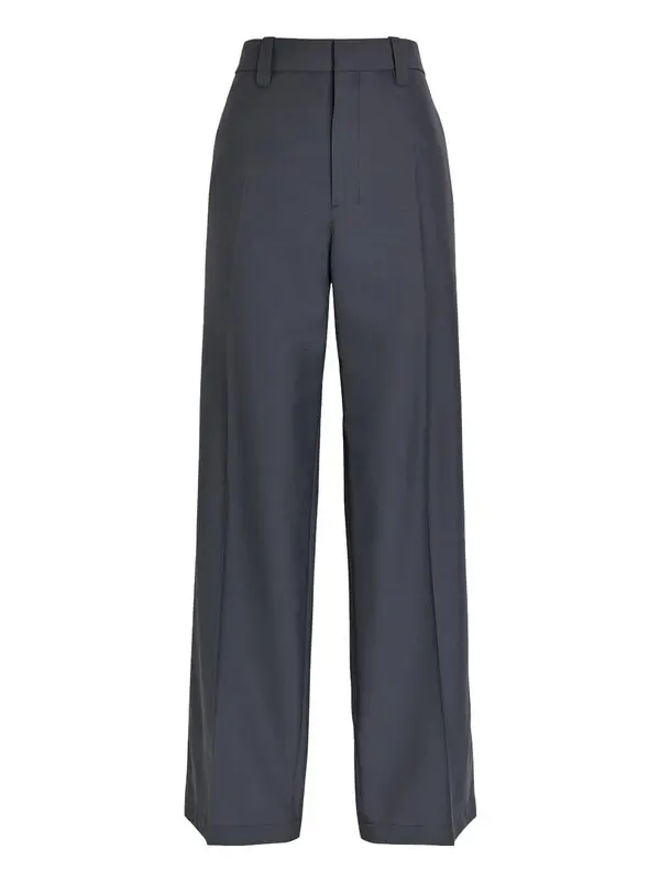 LEMAIRE Tailored Straight-leg Trousers - Dark Grey