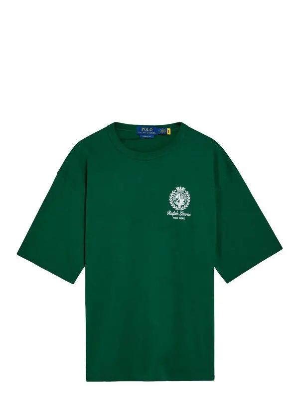 Polo Ralph Lauren Printed Crest Cotton T-shirt - Green
