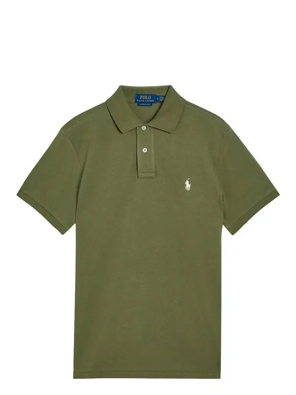 Polo Ralph Lauren Logo Cotton Polo Shirt - Green