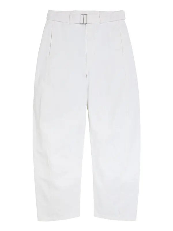 LEMAIRE Twisted Barrel-leg Jeans - Off White