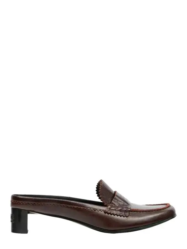 MAISON MARGIELA Calf Leather Slippers - Brown