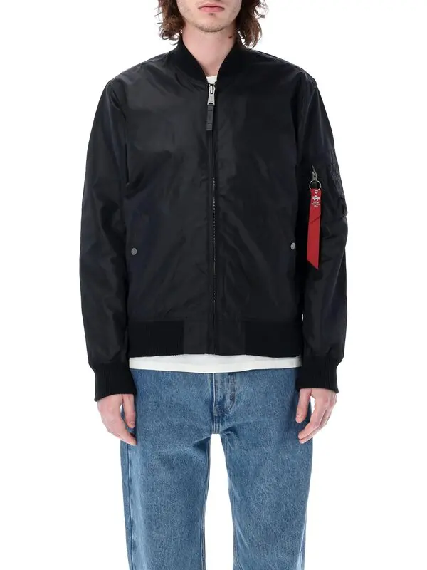 Alpha Industries Ma-1 Tt Nylon Jacket - Black