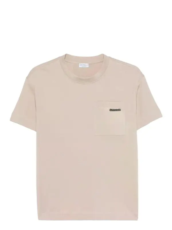 Brunello Cucinelli Chest Pocket T-shirt - Neutrals