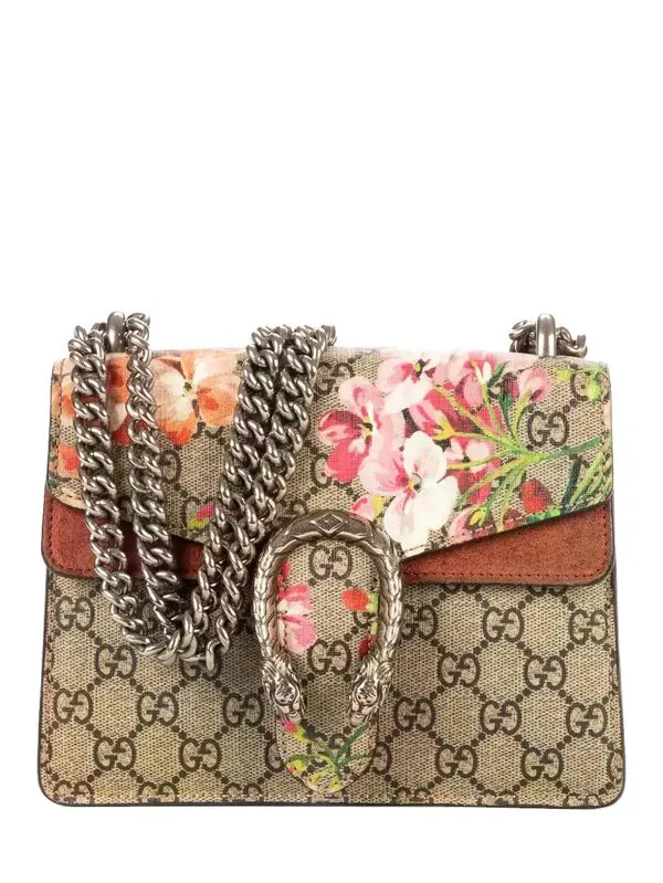 Gucci Dionysus Gg Blooms Mini Crossbody Bag - Neutrals