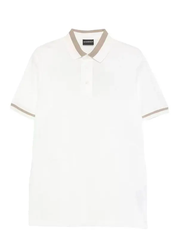 Emporio Armani Short-sleeve Polo Shirt - White
