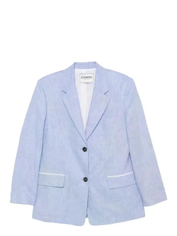 Iceberg Single-breasted Blazer - Blue