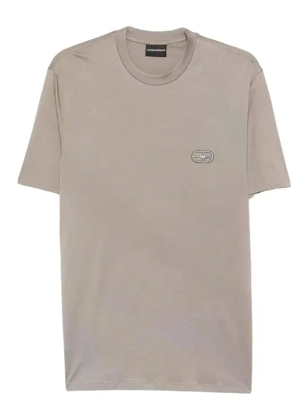 Emporio Armani Logo T-shirt - Neutrals