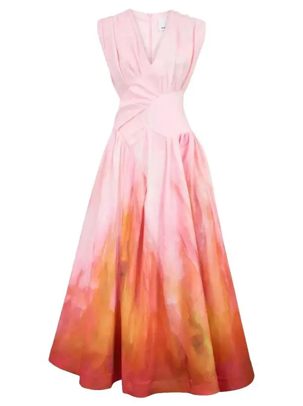 Acler Innoxhill V-neck Maxi Dress - Pink