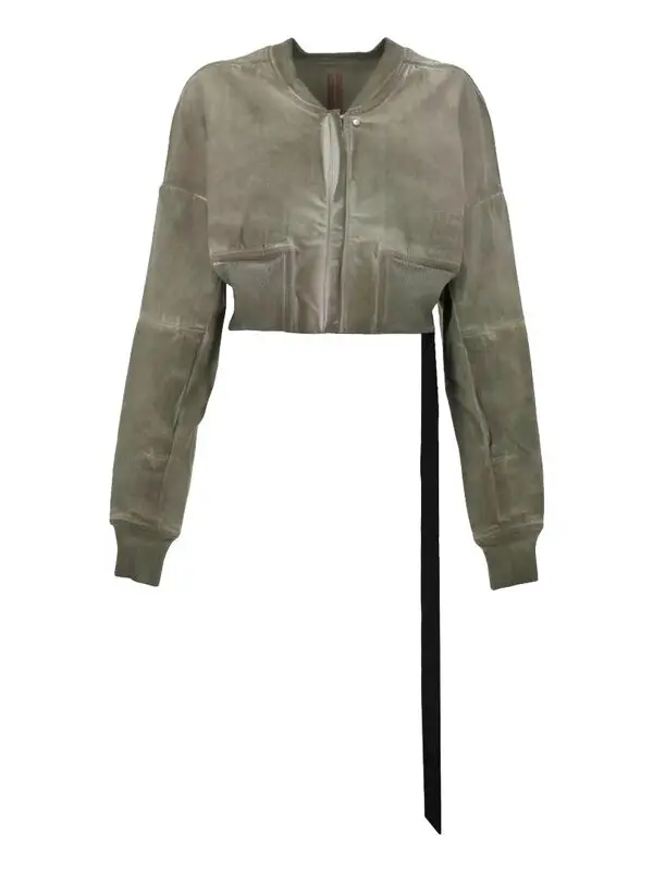 Rick Owens Flight Cropped Jacket - Green