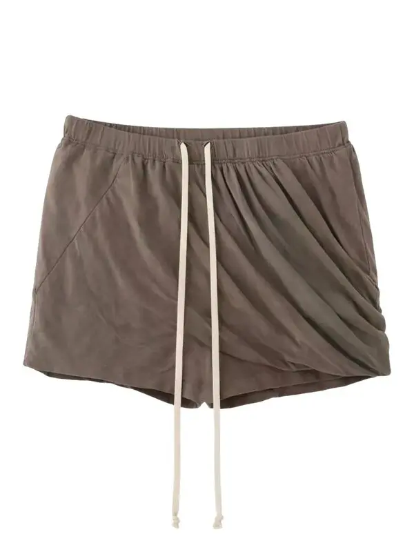 Rick Owens Draped Shorts - Brown