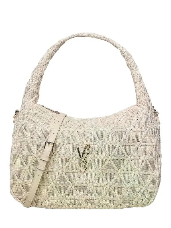 V°73 Braided Handle Logo Shoulder Bag - Neutrals
