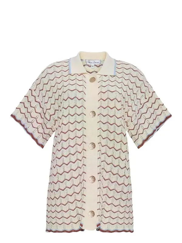 Cara Cara Hayes Zigzag Shirt - Neutrals
