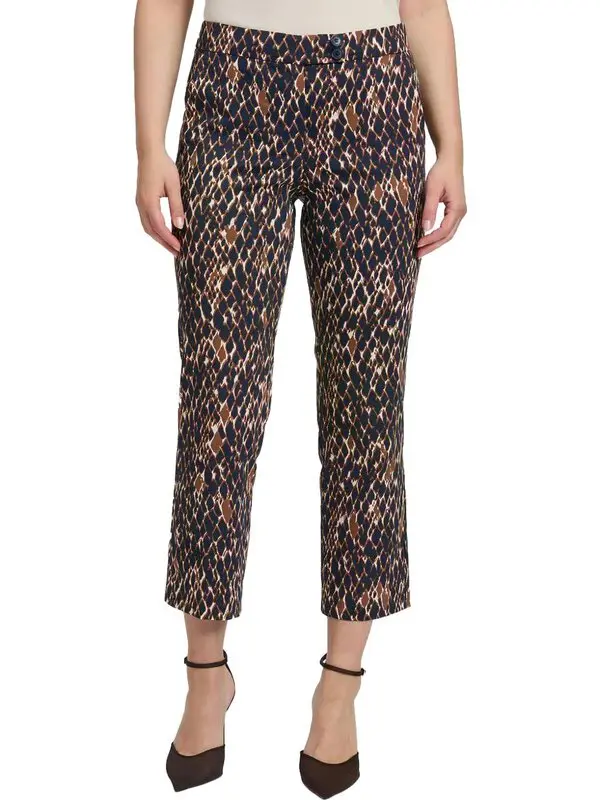 BETTY BARCLAY Printed Trousers - Brown