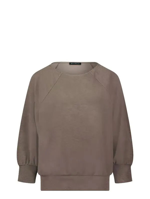 BETTY BARCLAY Balloon-sleeve Sweatshirt - Brown