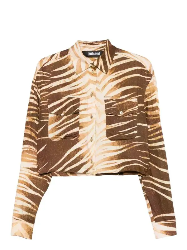Just Cavalli Buttoned Shirt - Brown
