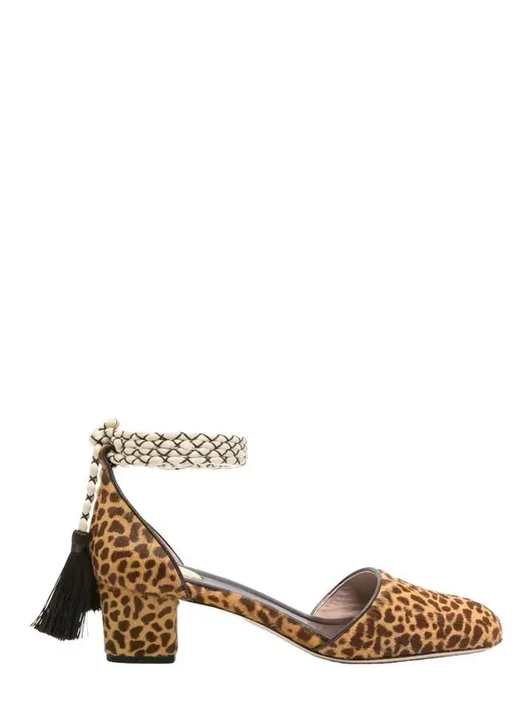 Valentino Garavani D'orsay Leopard Print Bondie Pumps - Neutrals