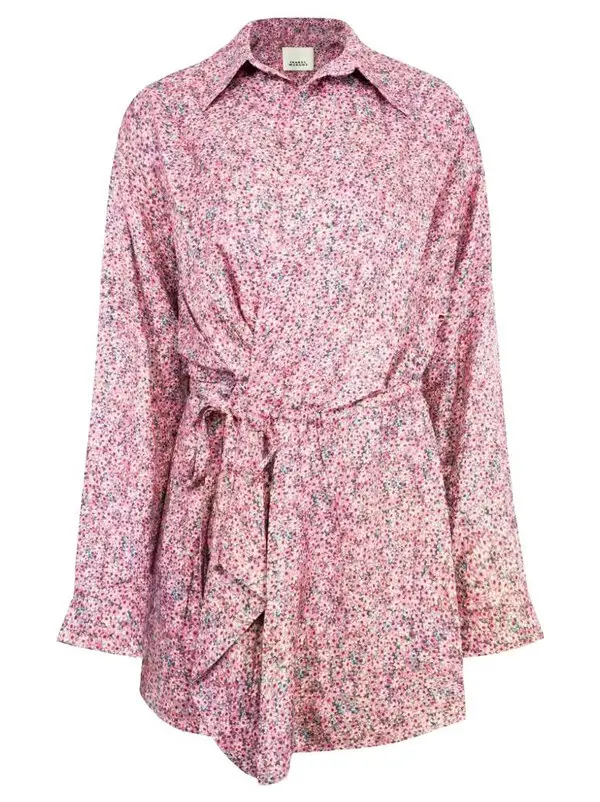 Isabel Marant Harmony Blouse Dress - Pink