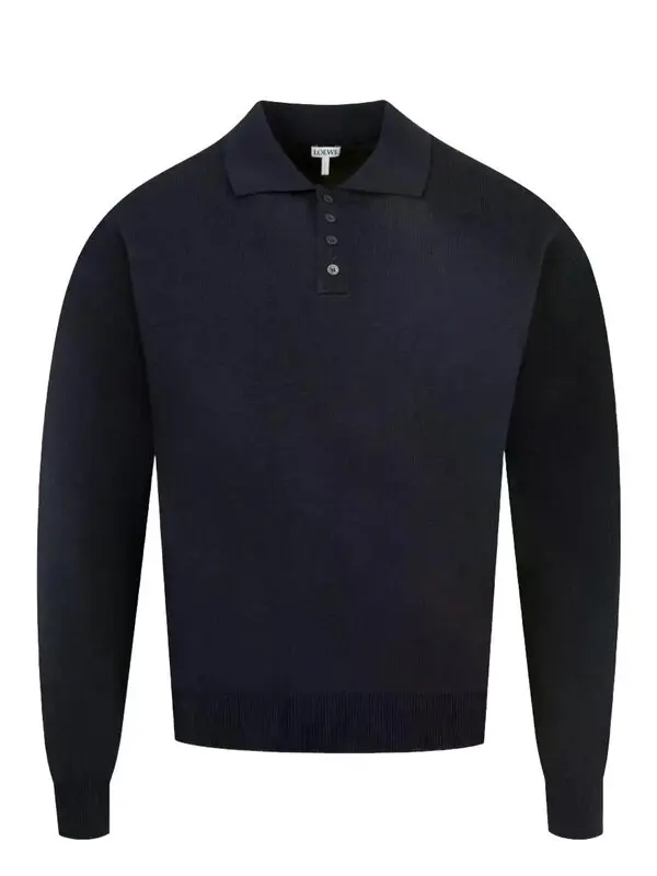Loewe Button-up Polo Shirt - Blue