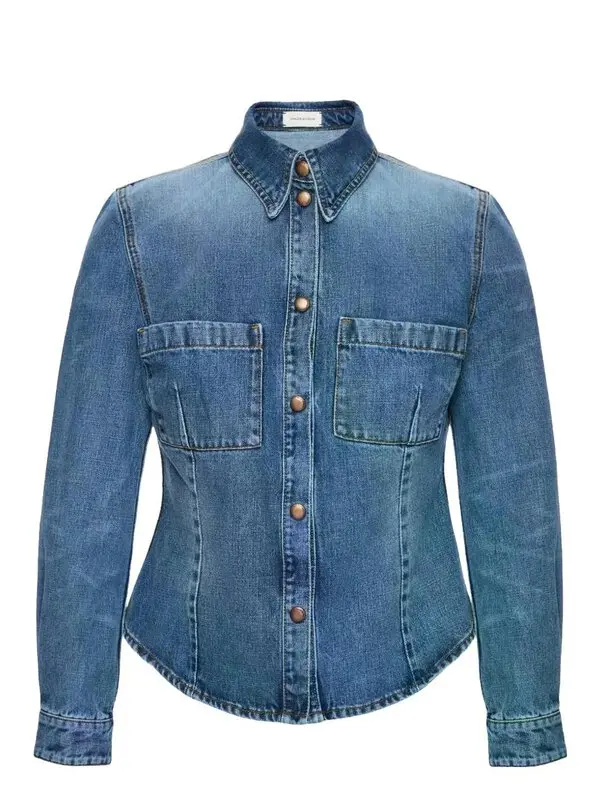 Magda Butrym Pocket Denim Shirt - Blue
