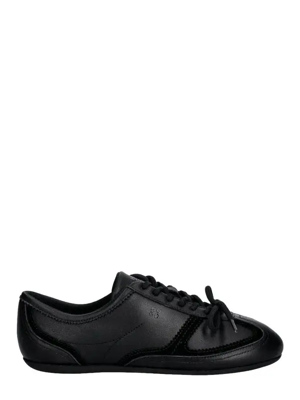 Hugo Lace-up Panelled Sneakers - Black