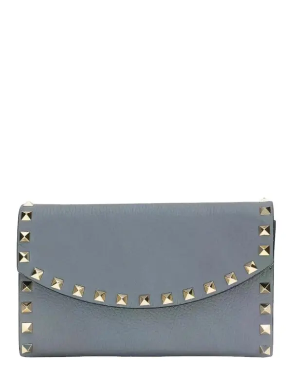 Valentino Garavani Rockstud Leather Shoulder Bag - Blue