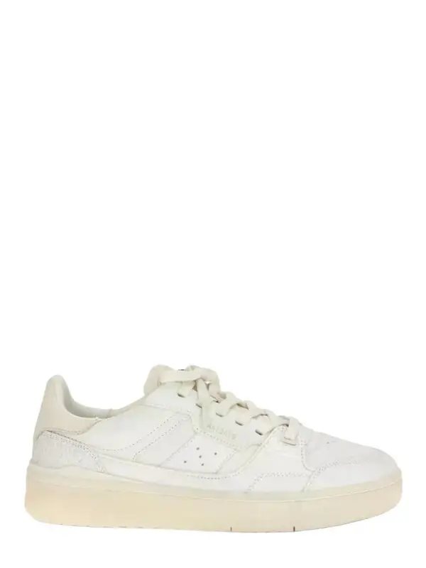 Axel Arigato Clay Crackled Leather Sneakers - Neutrals