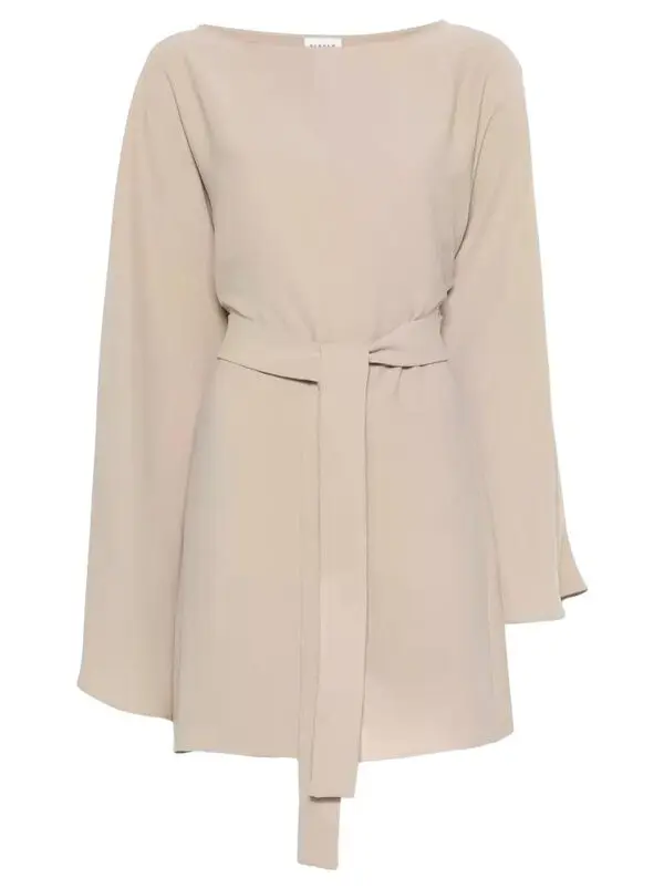 P.a.r.o.s.h Belted Mini Dress - Neutrals