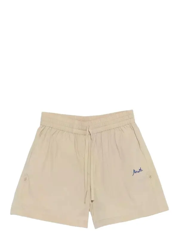 P.a.r.o.s.h Logo-detail Shorts - Neutrals