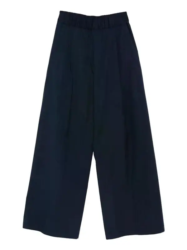 SEMICOUTURE Side-pocket Palazzo Pants - Blue