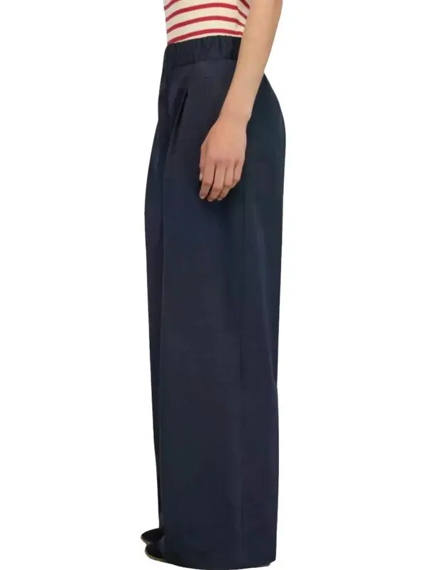 SEMICOUTURE Side-pocket Palazzo Pants - Blue