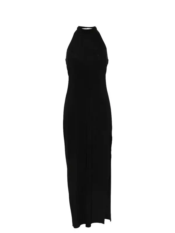 Norma Kamali Halterneck Maxi Dress - Black