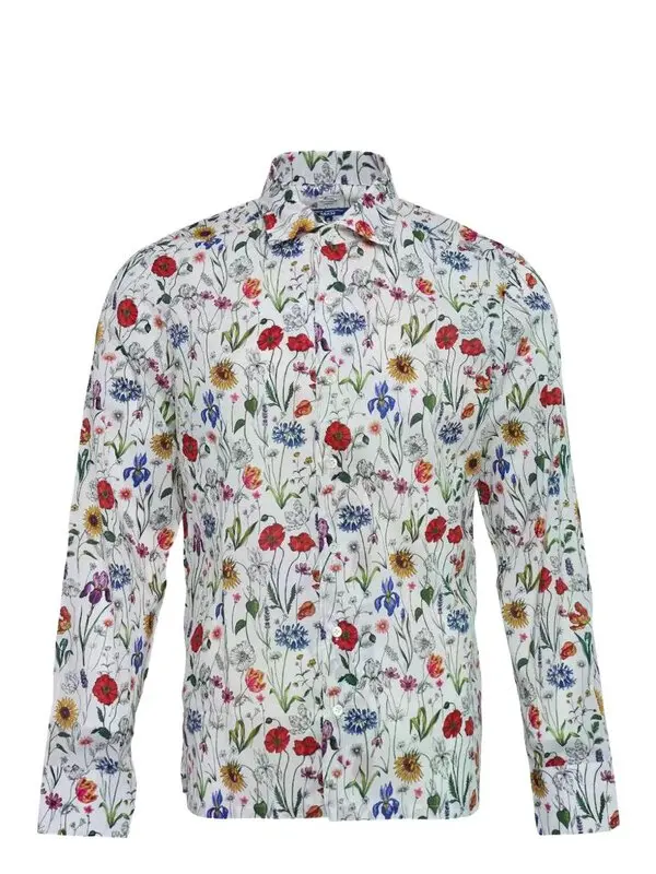 Junya Watanabe Floral-print Shirt - White