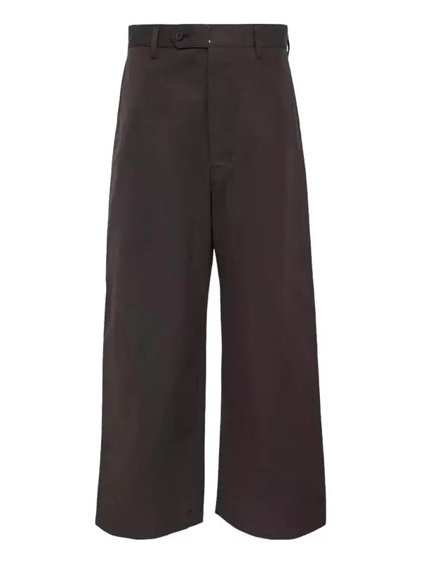 Comme Des Garçons Wide-leg Trousers - Brown