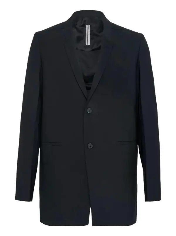 Rick Owens Single-breasted Blazer - Black