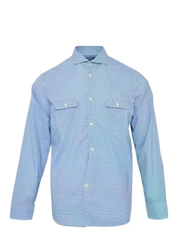 Junya Watanabe Check Panelled Shirt - Blue