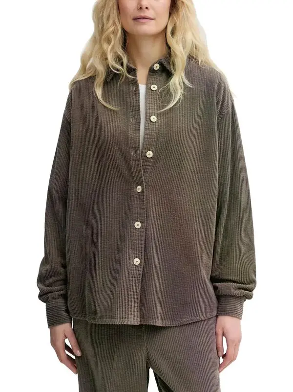 American Vintage Corduroy Buttoned Shirt - Brown