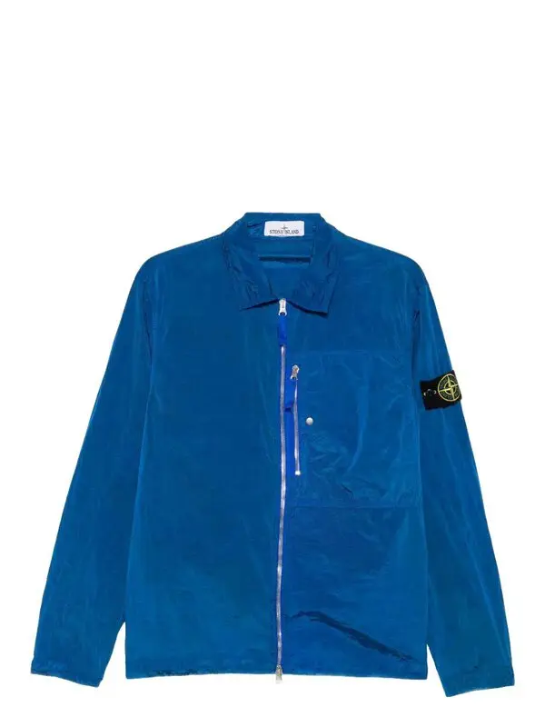 Stone Island Zip Pocket Jacket - Blue