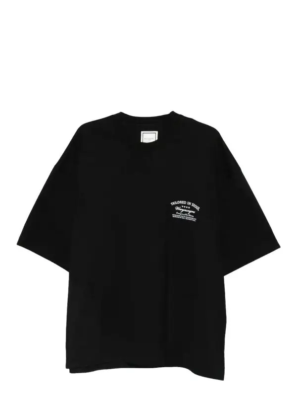 WOOYOUNGMI Graphic T-shirt - Black