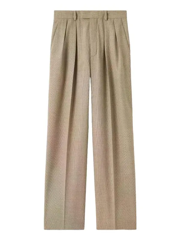 Loro Piana Pleated Wool Trousers - Neutrals